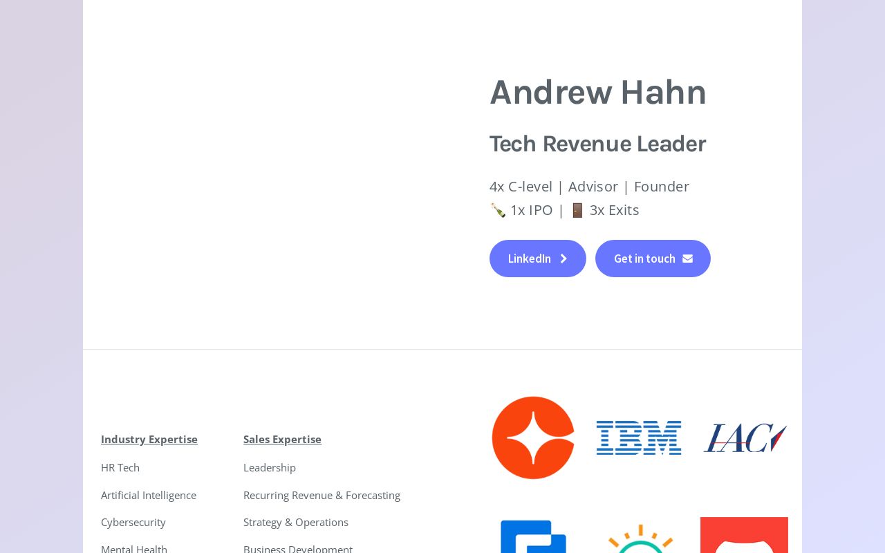 Andrew Hahn Revenue Leadership